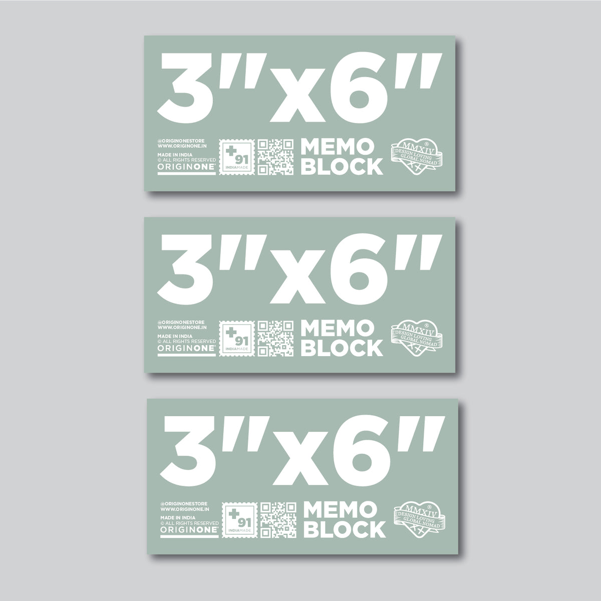 6" Matcha Memo Block – Origin One