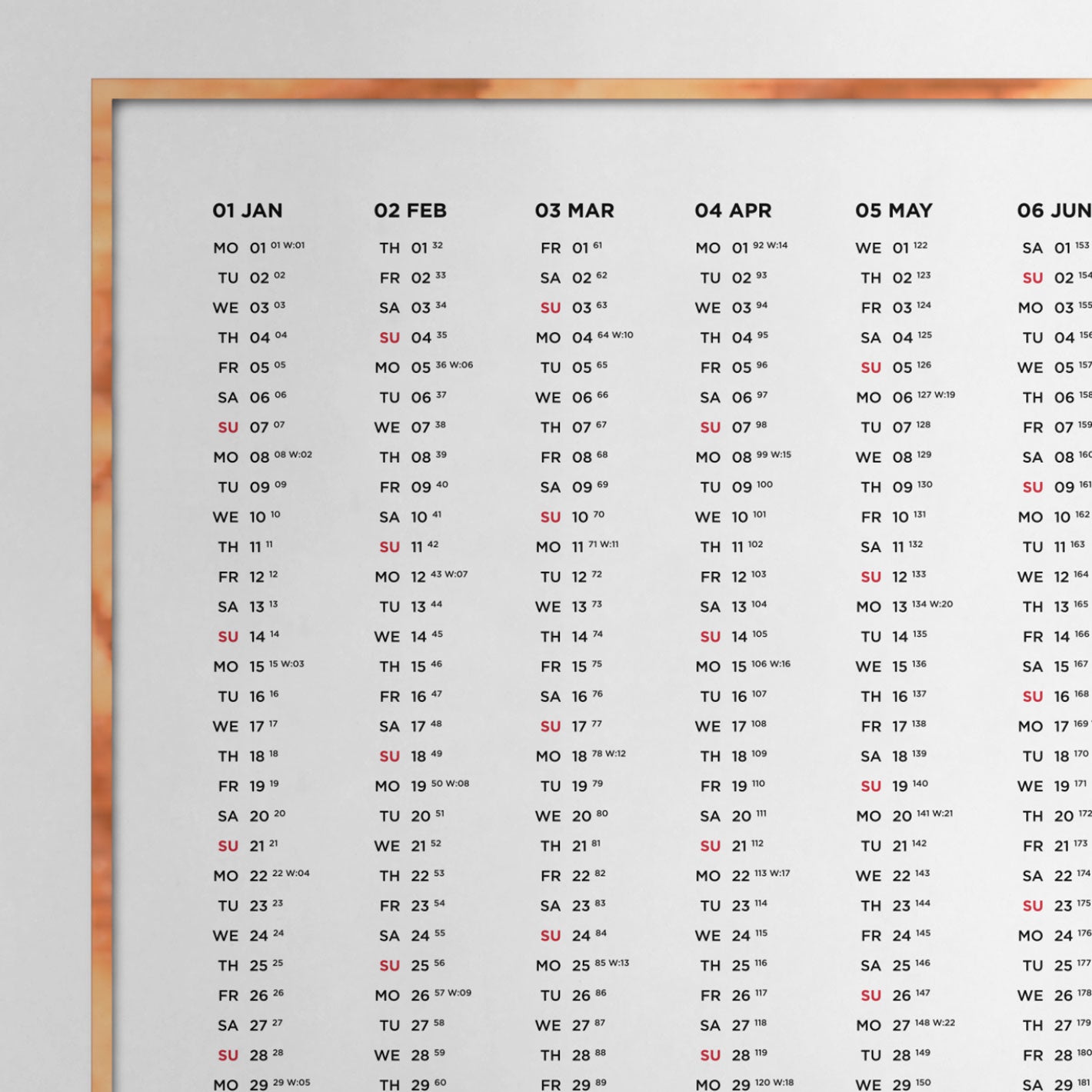 Calendars – Origin One