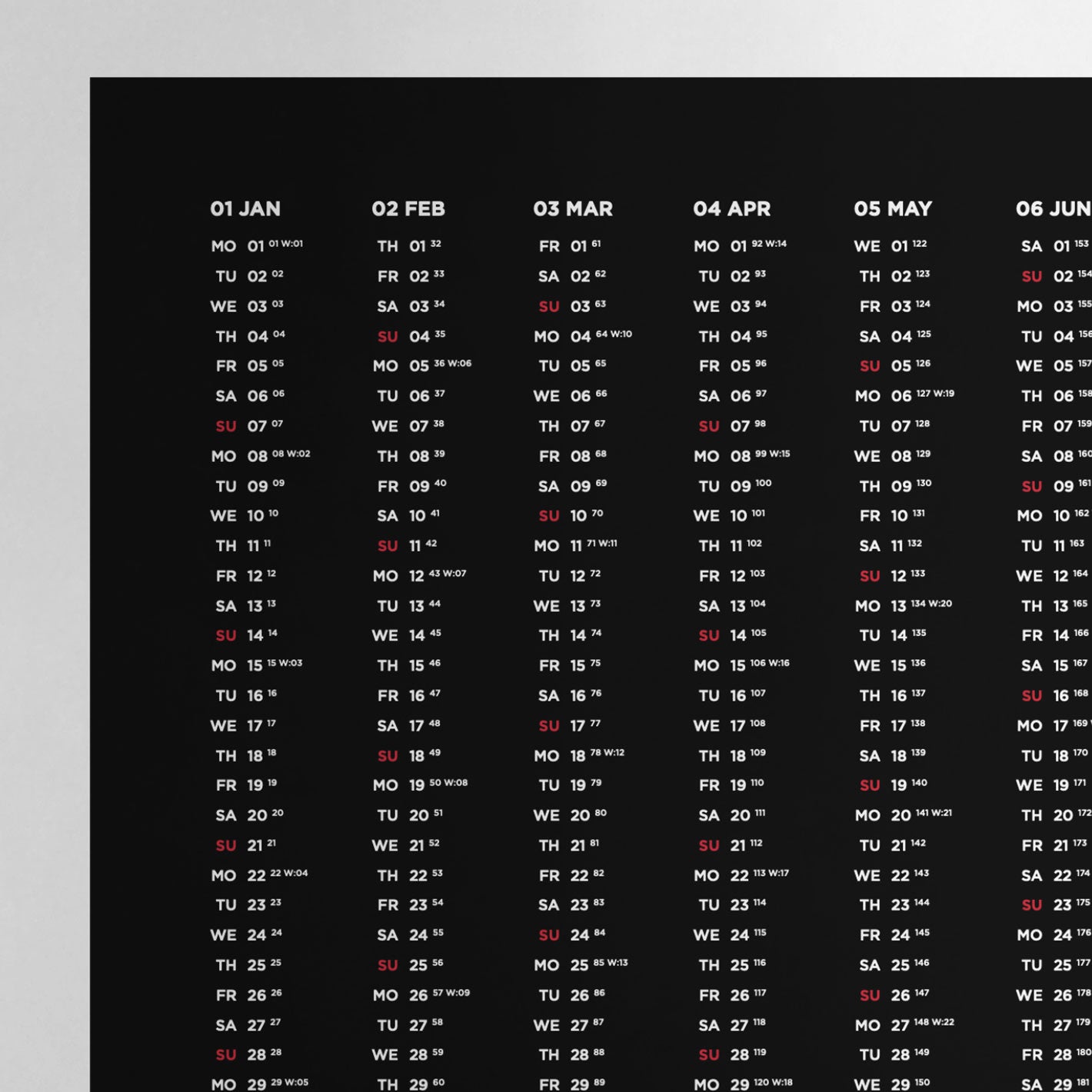 Calendars – Origin One