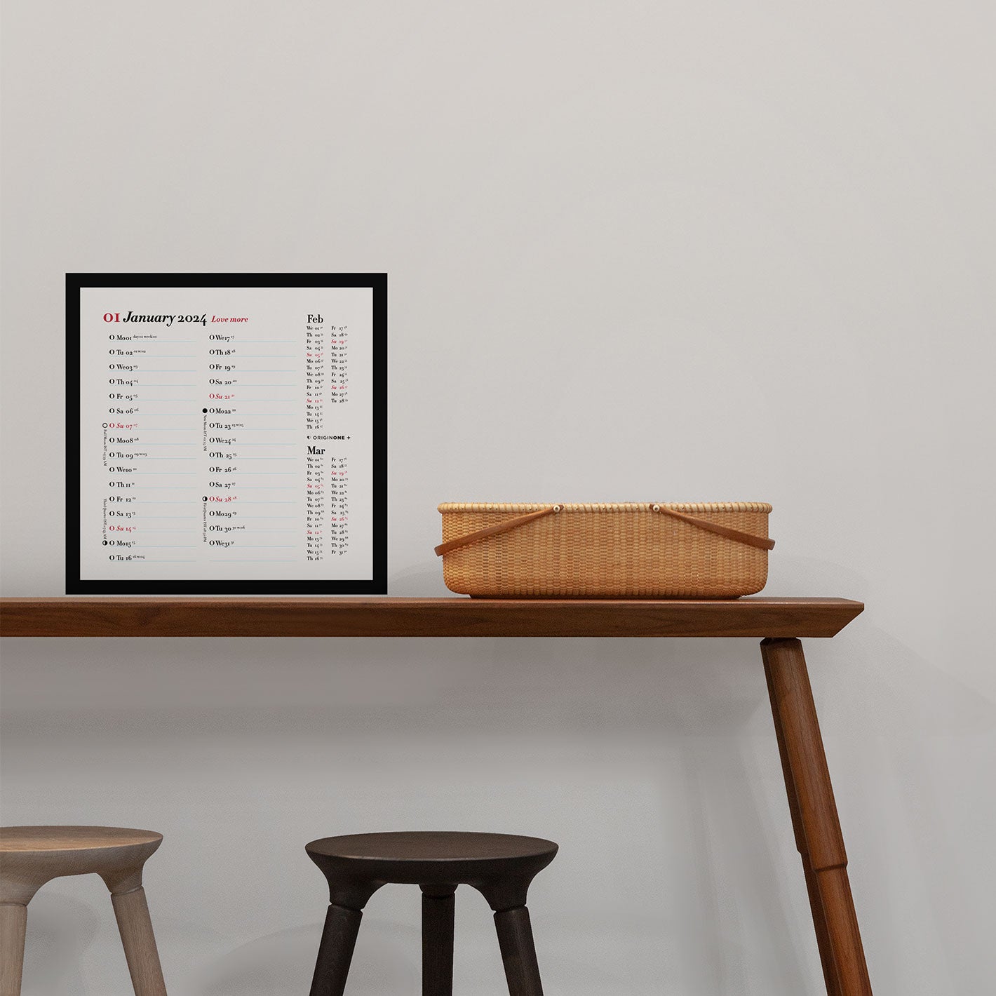 Calendars – Origin One