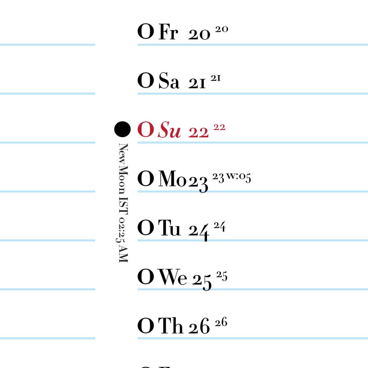 Calendars – Origin One