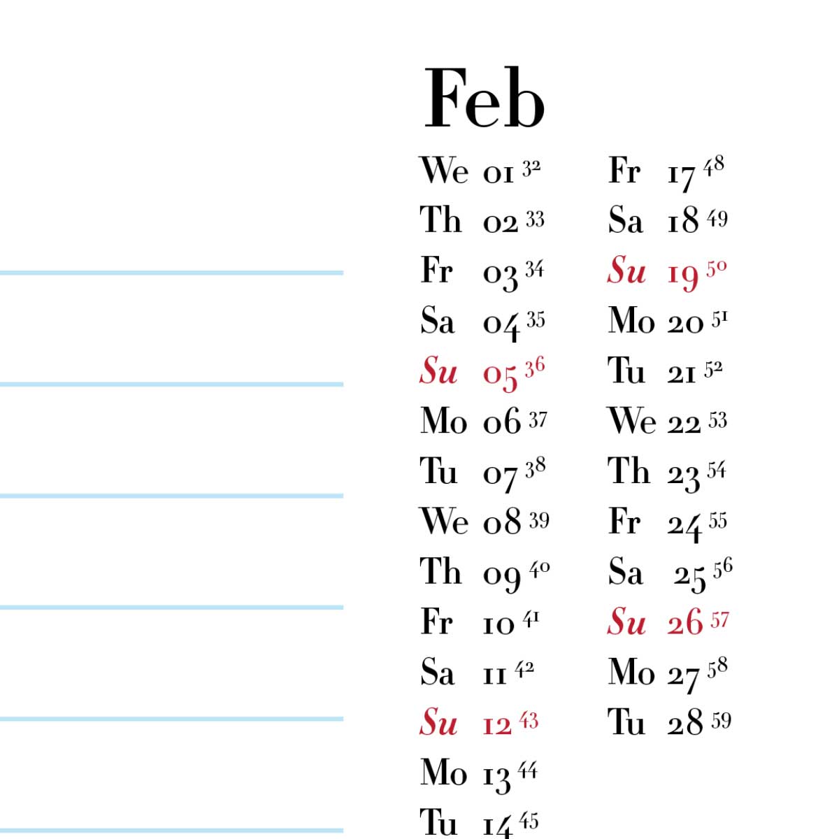 Calendars – Origin One